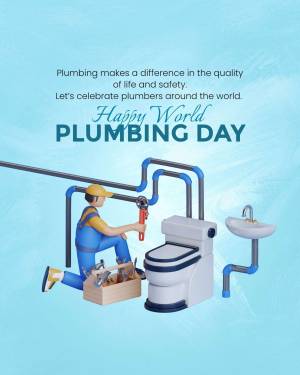 Download FREE World Plumbing Day Poster From Brands.live