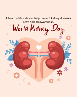 World Kidney Day Awareness Flyer For Instagram