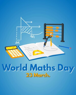 Download FREE World Maths Day Poster From Brands.live