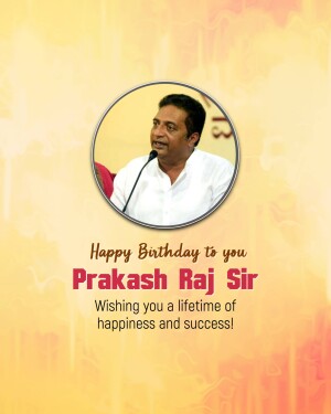 Prakash Raj Birthday Images and poster | Brands.live
