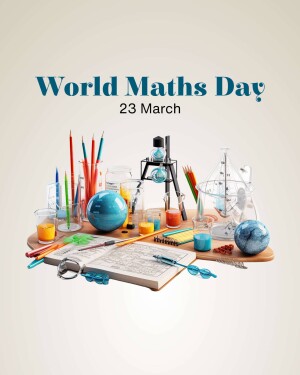 Download FREE World Maths Day Poster From Brands.live