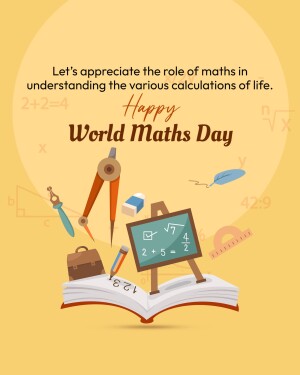 Download FREE World Maths Day Poster From Brands.live