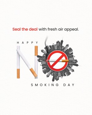 Download FREE No Smoking Day Poster From Brands.live
