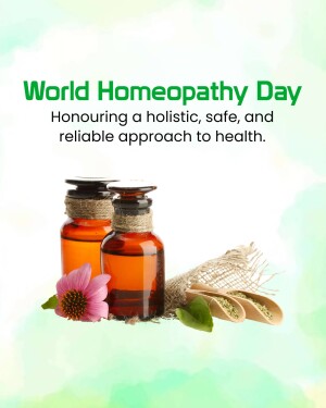Download FREE World Homeopathy Day Poster From Brands.live