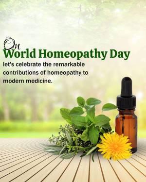 Download FREE World Homeopathy Day Poster From Brands.live