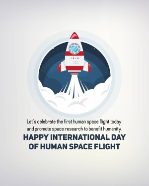 Get International Day of Human Space Flight Images from Brands.live