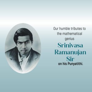 Srinivasa Ramanujan - The Mathematics Guru Poster For Telegram