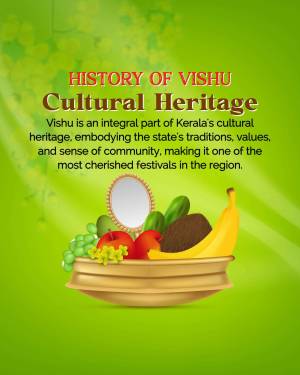 Download ready made posters of History of Vishu | Brands.live