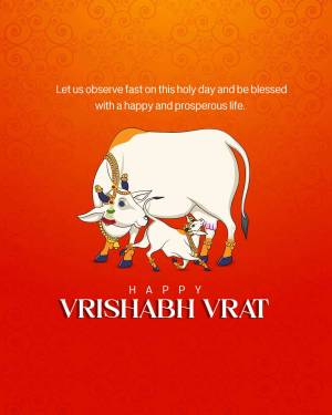 5000+ Vrishabh vrat Images & Videos | Vrishabh vrat Poster Make - 2024
