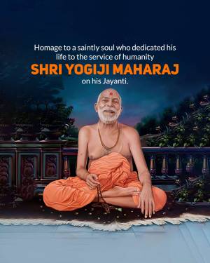 Yogiji Maharaj Jayanti image and poster | Brands.live