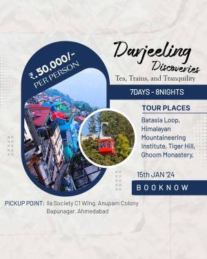 Darjeeling Tour Package Status Post For LinkedIn
