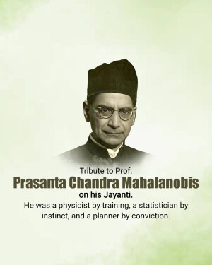 9500+ Prasanta chandra mahalanobis jayanti Images & Videos | Prasanta ...