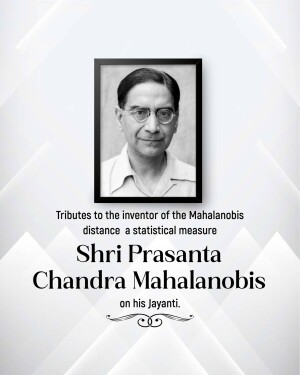 9500+ Prasanta chandra mahalanobis jayanti Images & Videos | Prasanta ...