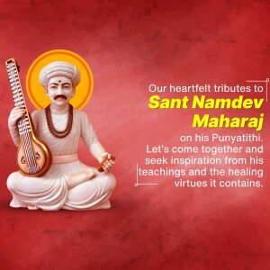 Sant Namdev Maharaj Punyathithi Promotional Banner For Pinterest