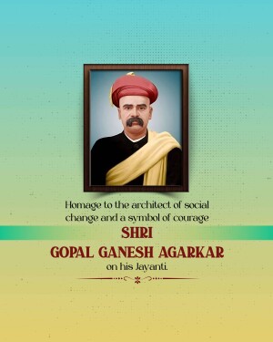 6000+ Gopal ganesh agarkar jayanti Images & Videos | Gopal ganesh ...
