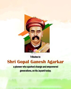 6000+ Gopal ganesh agarkar jayanti Images & Videos | Gopal ganesh ...