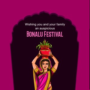 Happy Bonalu Festival Branding Post For Twitter