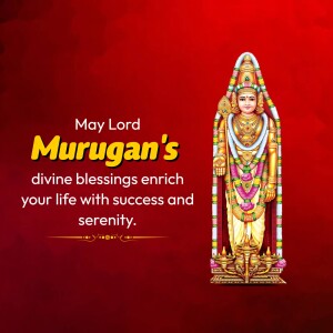 Lord Murugan Blessings Flyer For Facebook