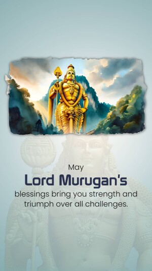 Lord Murugan Blessings Flyer For Facebook
