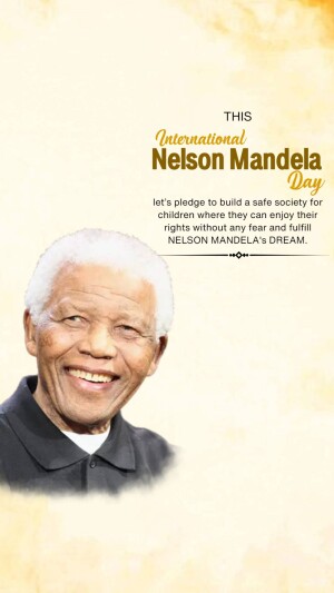 Nelson Mandela Silhouette In Africa Post For X