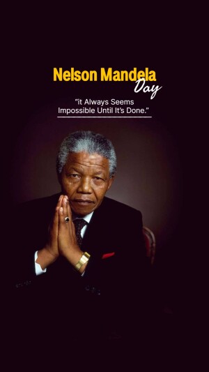Nelson Mandela Silhouette In Africa Post For X