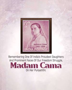 Madam Cama - Indian Independence Activist Flyer For X