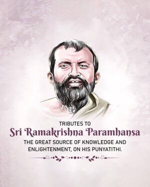 Tributes To Sri Ramakrishna Paramahamsa Status Post For Pinterest