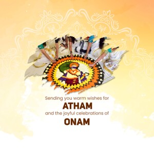 Beautiful Atham Pookkalam Poster For Threads