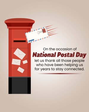 Get National Postal Day images and Poster from Brands.live