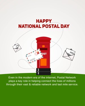 Get National Postal Day images and Poster from Brands.live