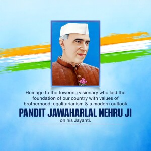 Pandit Jawaharlal Nehru Ji Birthday Template For X