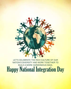 National Integration Day Logo