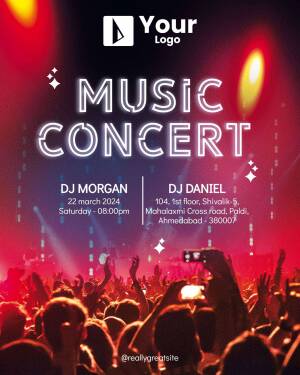 Concert Poster Design Ideas Music Event Poster Graphic Templates