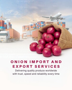 Onion Import And Export Services Template For Twitter
