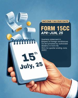 Form 15CC - Income Tax Due Date Reminder Marketing Image For Twitter