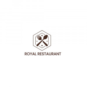 Royal Restaurant Logo Business Poster For Pinterest