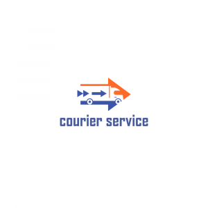 Courier Service Logo Flyer For WhatsApp