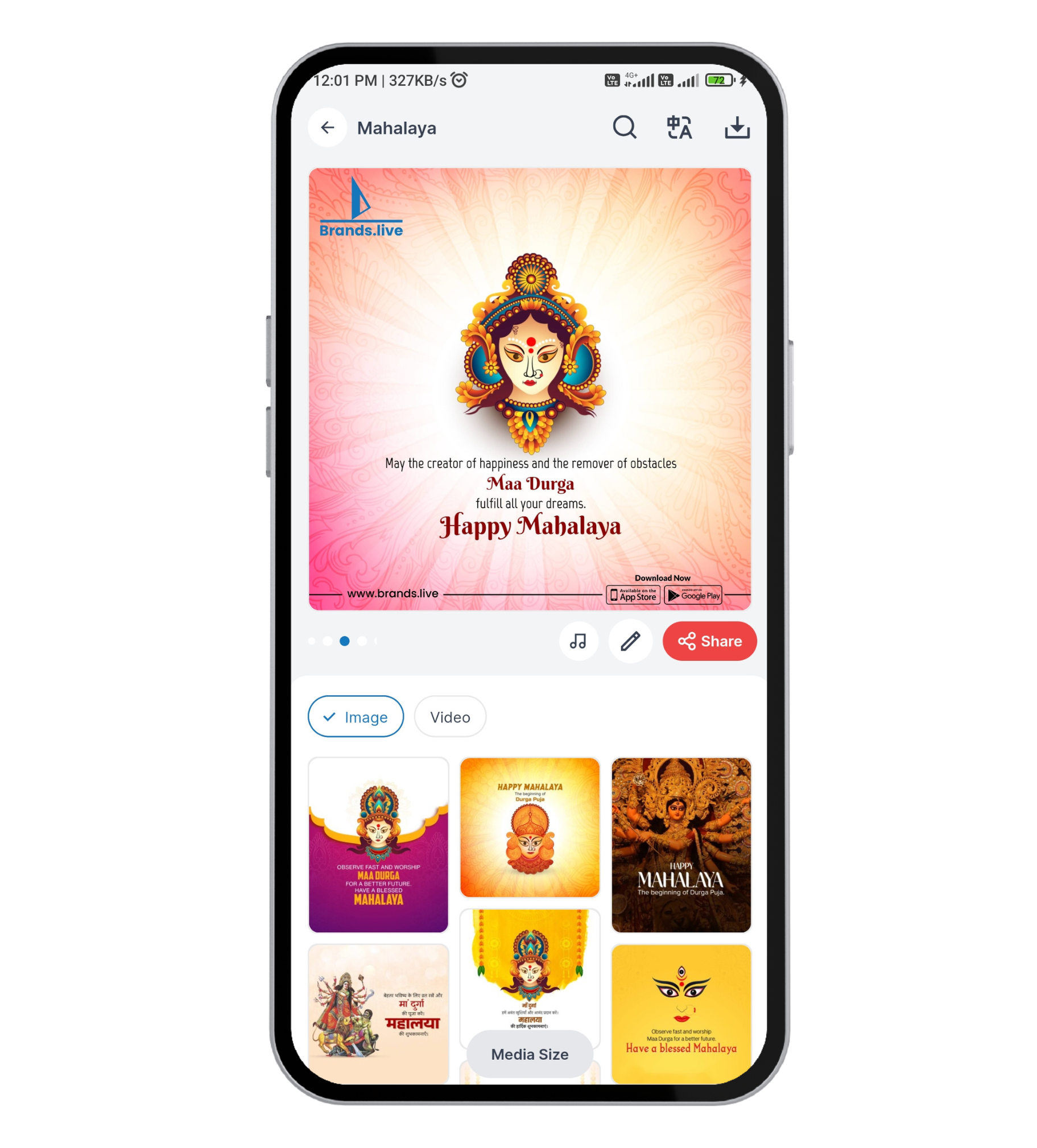 Free Mahalaya Posters & Videos Templates | Brands.live